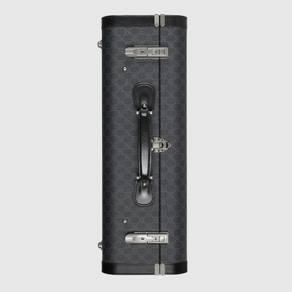 GG large rigid suitcase in black Supreme | GUCCI® ZA