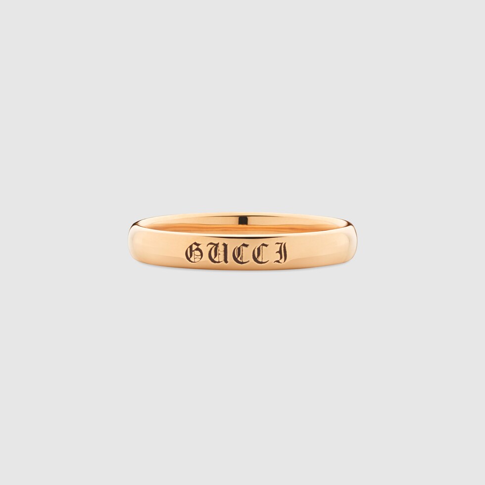 Gucci Promises 18k rose gold ring 3mm in 18k rose gold | GUCCI® UK