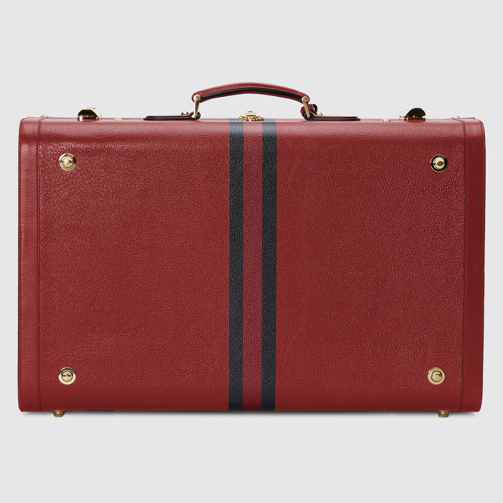 Gucci Savoy large suitcase in red leather | GUCCI® TR