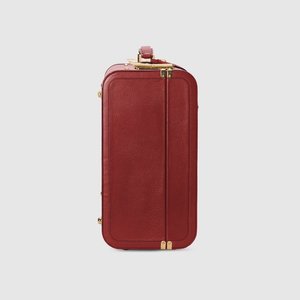Gucci Savoy large suitcase in red leather | GUCCI® DK