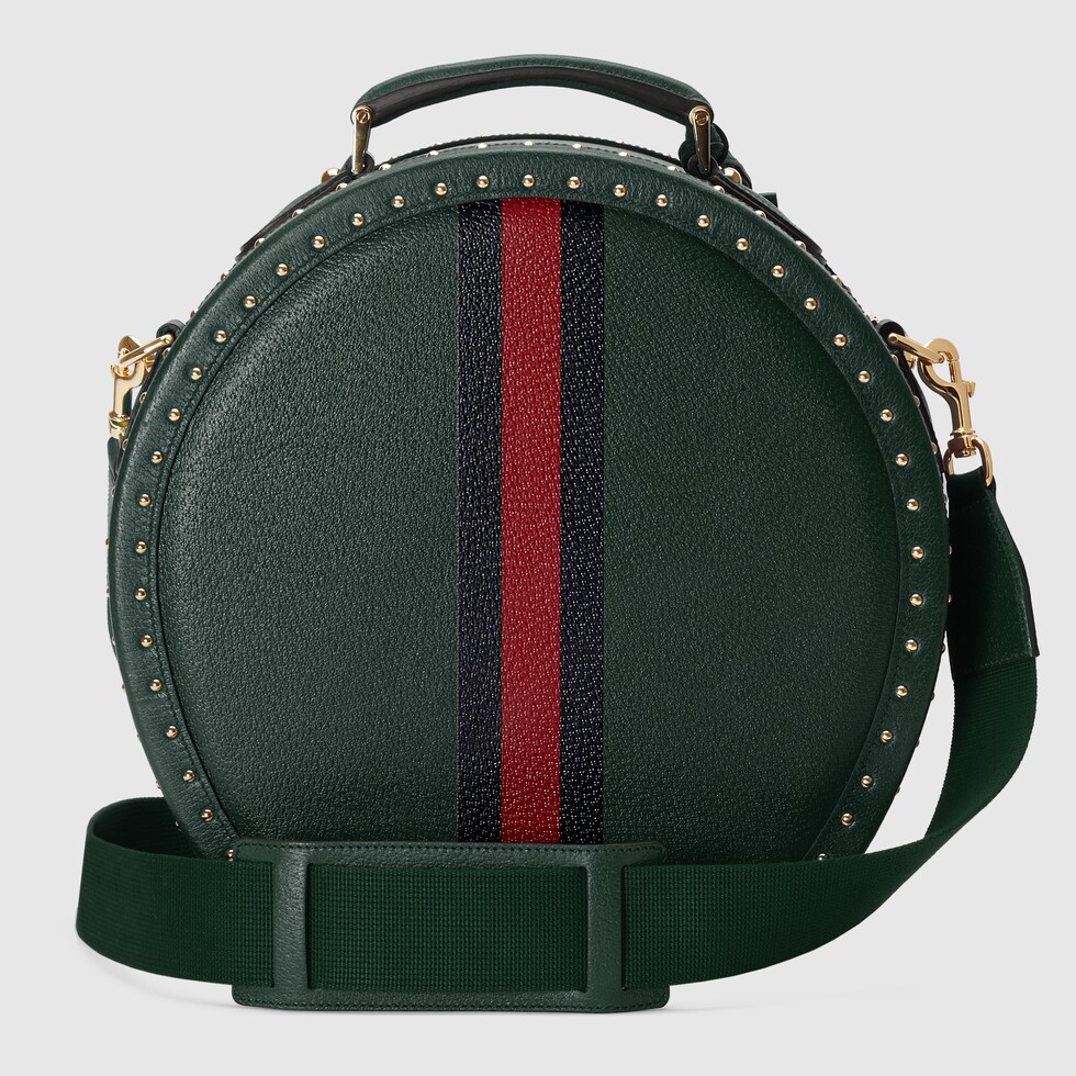 Gucci Savoy small hat box in green leather | GUCCI® NL