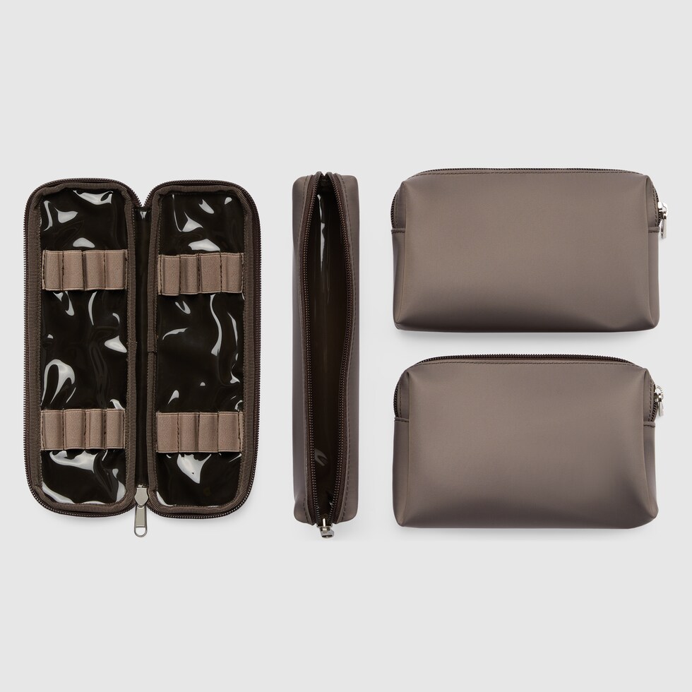 Gucci Porter beauty case in beige and ebony Supreme | GUCCI® 香港