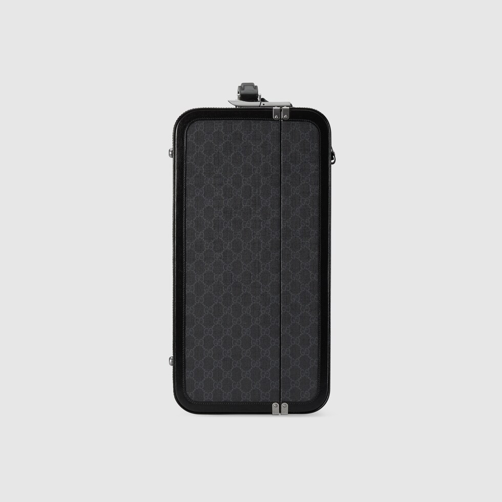 GG maxi rigid suitcase in black Supreme | GUCCI® 香港