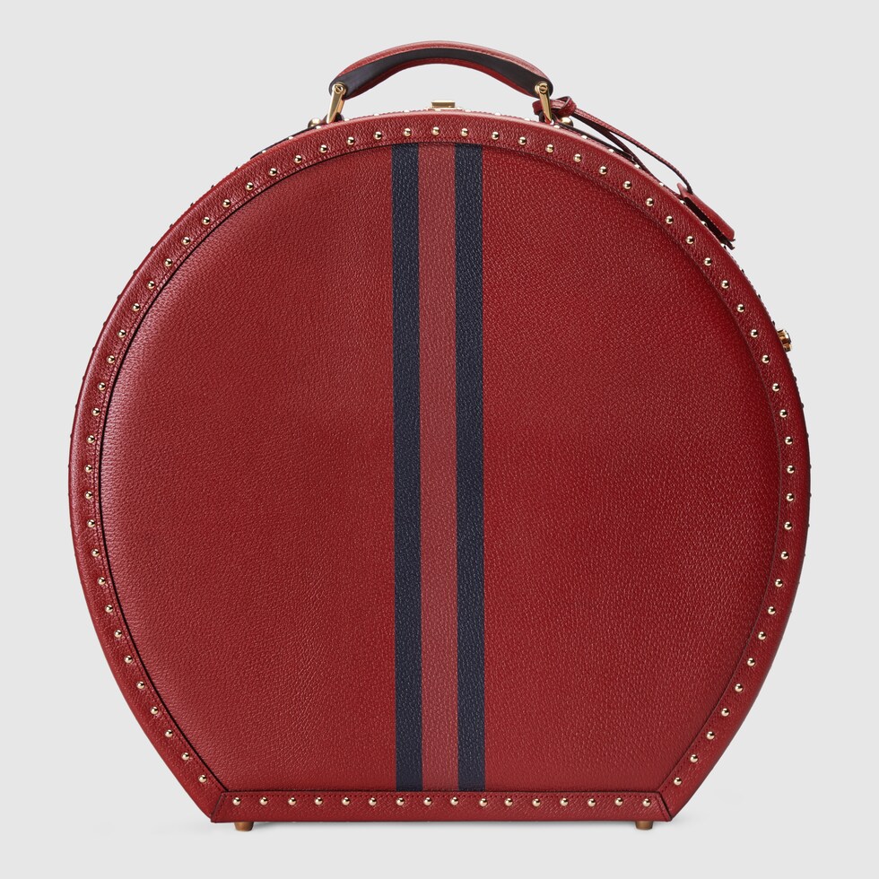 Gucci Savoy hat box in red leather | GUCCI® AE
