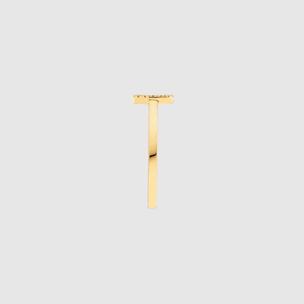 Gucci Interlocking diamond 18k ring in 18k yellow gold | GUCCI® US