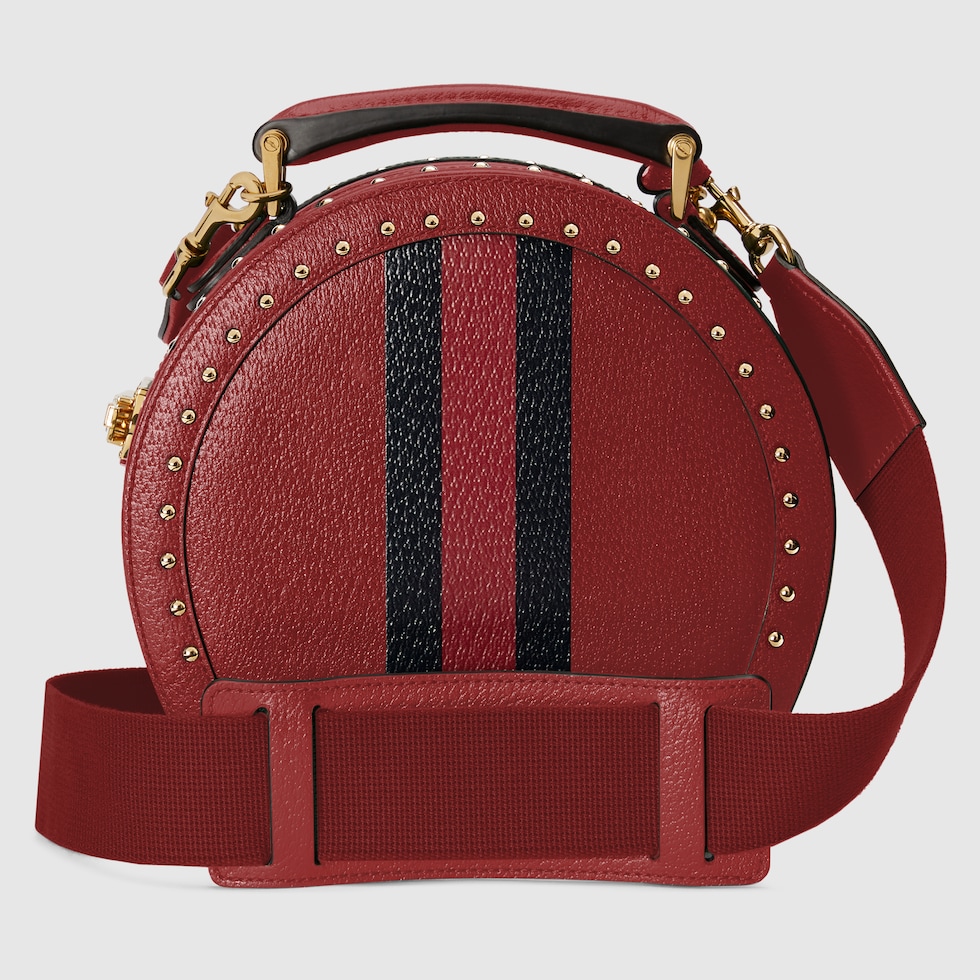 QA ®غوتشي |‎Gucci Savoy mini hat box in red leather