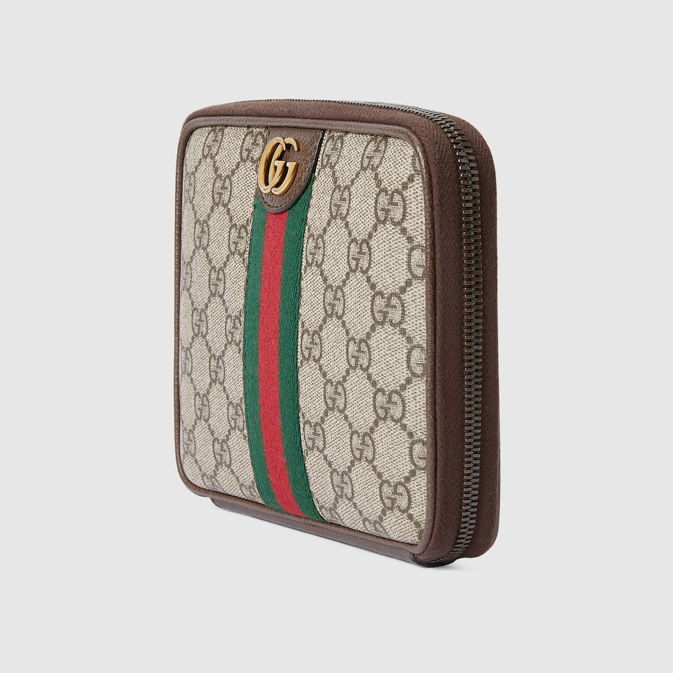Ophidia系列GG数据线收纳包 in米色和乌木色Supreme帆布 | GUCCI® UK