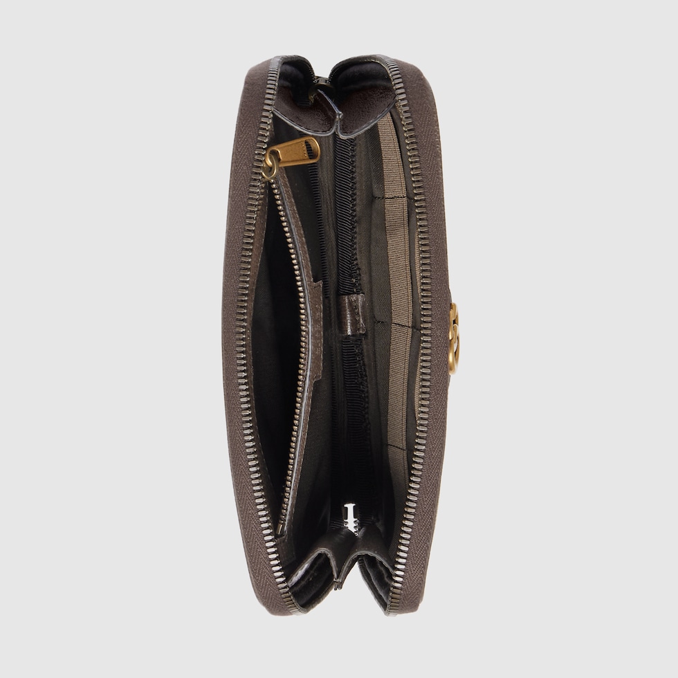 Gucci Savoy cable case in beige and ebony Supreme | GUCCI® SG