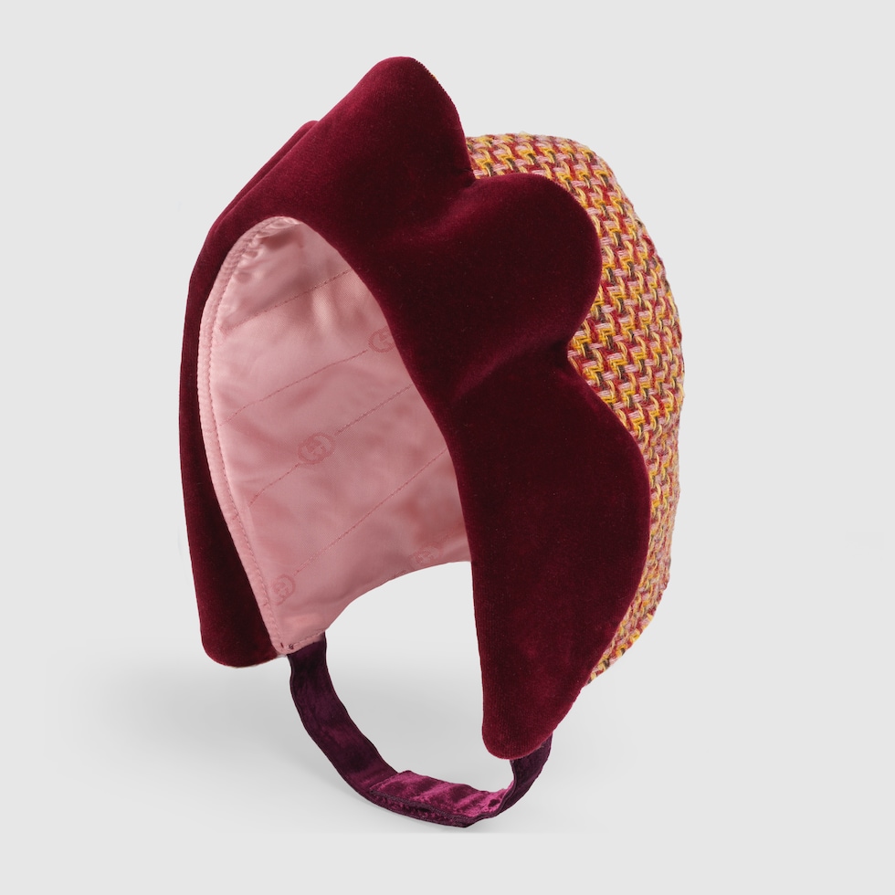 Baby tweed wool hat in multicolor | GUCCI® UK