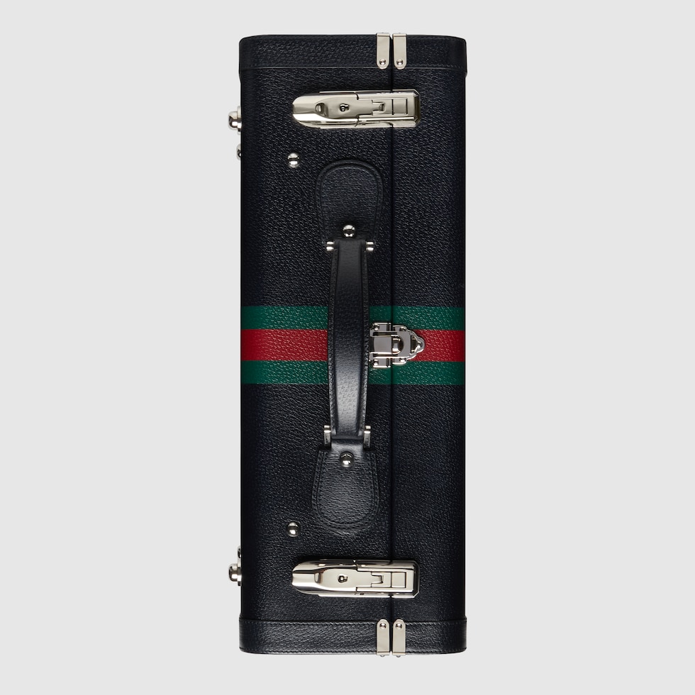 Valigia Gucci Savoy misura media in pelle blu scuro | GUCCI® Italia