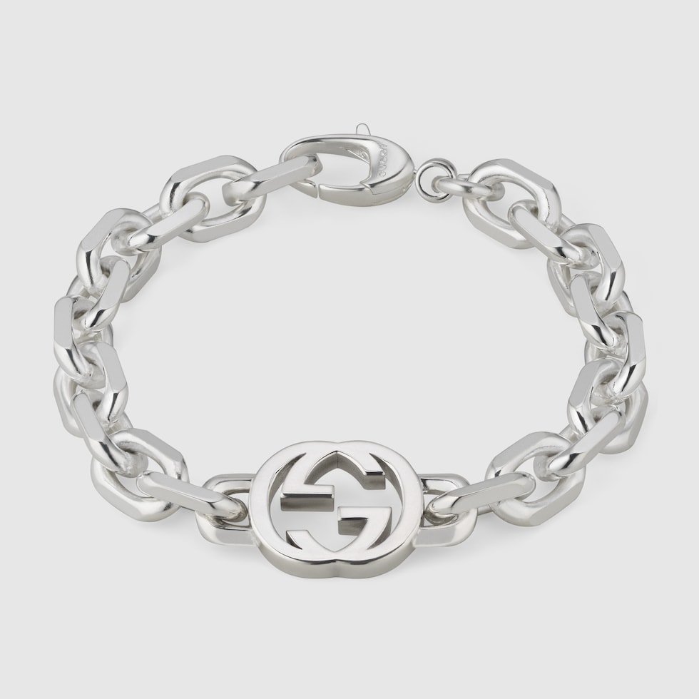 Gucci Interlocking Kettenarmband in 925er Sterlingsilber | GUCCI® DE