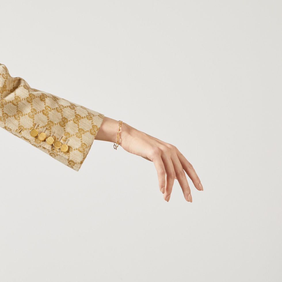 Gucci Link to Love 18k bracelet in 18k yellow gold | GUCCI® US