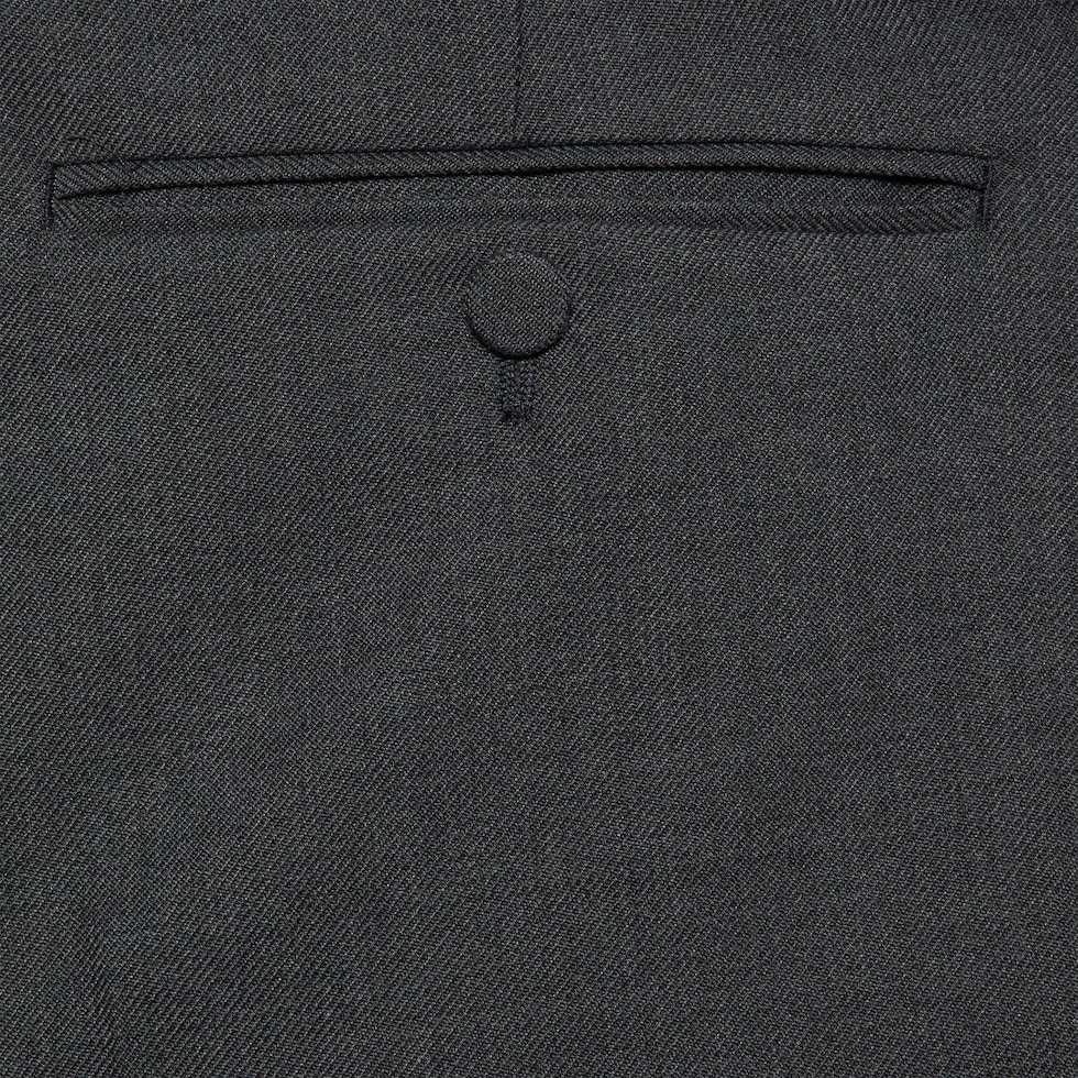 Wool twill trouser in grey | GUCCI® DK