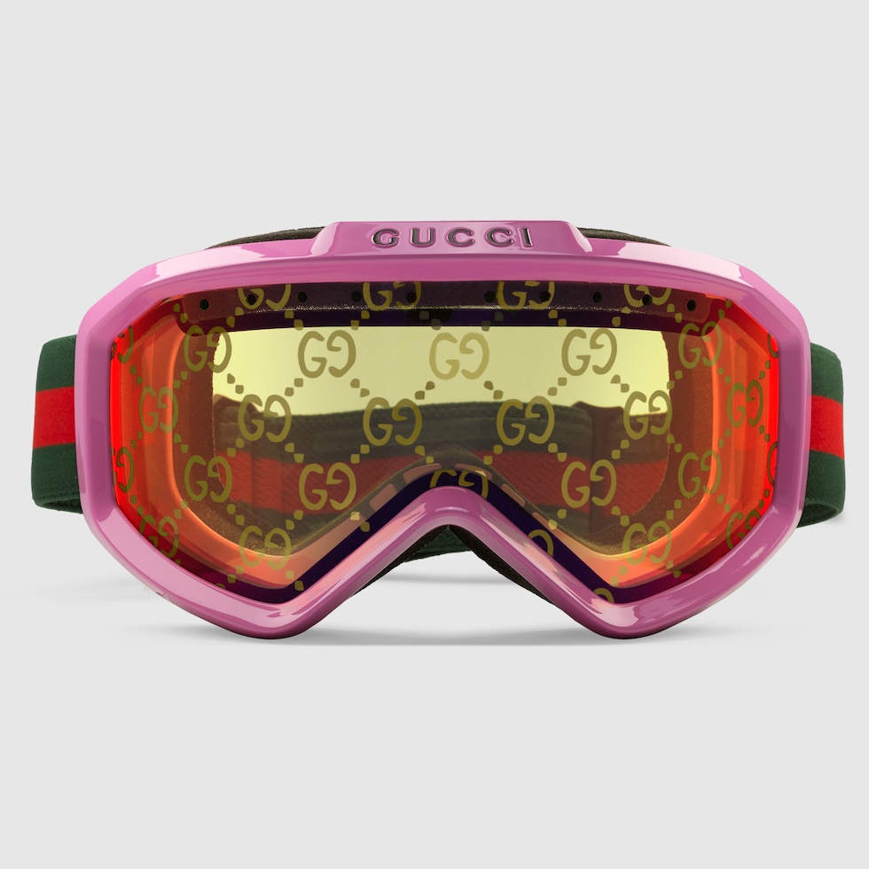 Gucci ski goggles in pink injected | GUCCI® 香港