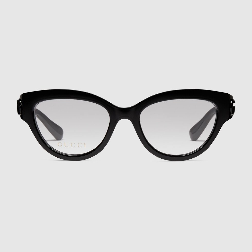 Cat eye optical frame in black | GUCCI® AE