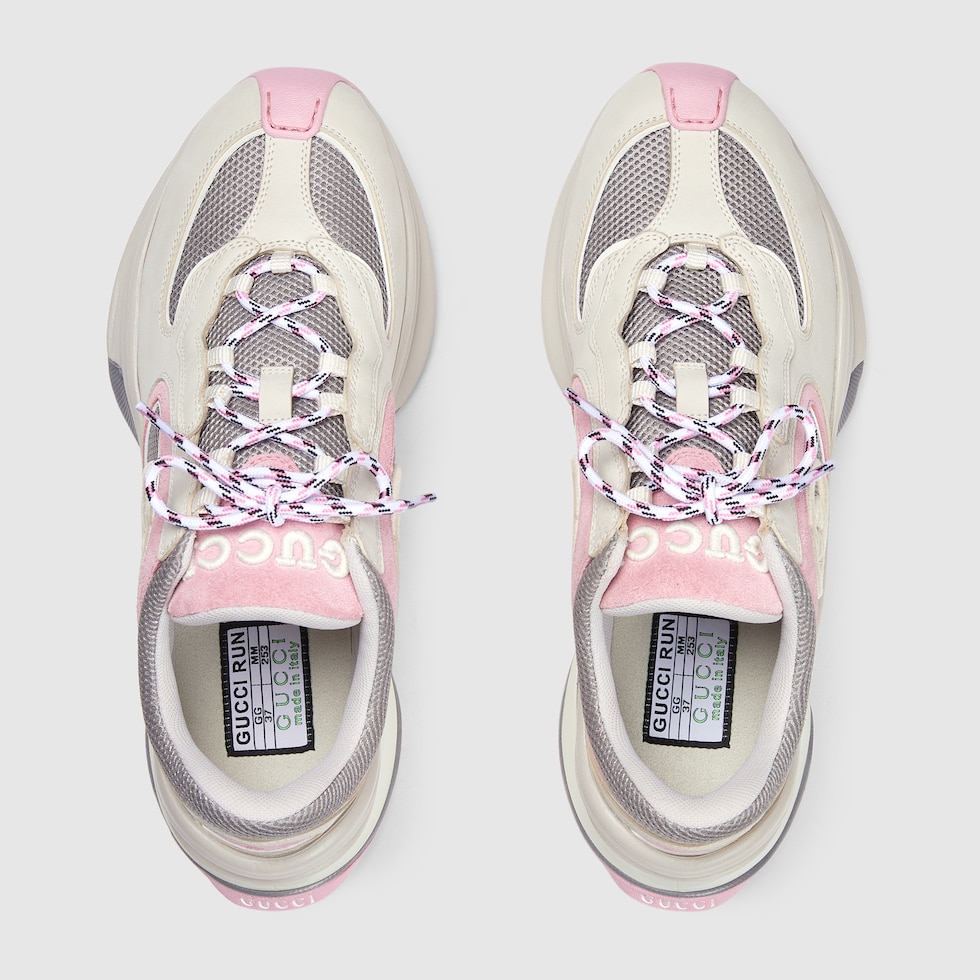 Women's Gucci Run sneaker in ivory suede | GUCCI® 香港