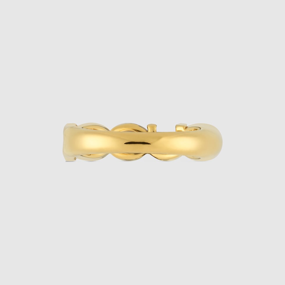 'GUCCI' letter ring in gold-toned | GUCCI® US