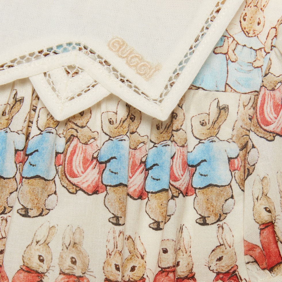 Peter Rabbit™ x Gucci printed dress in multicolour | GUCCI® NL