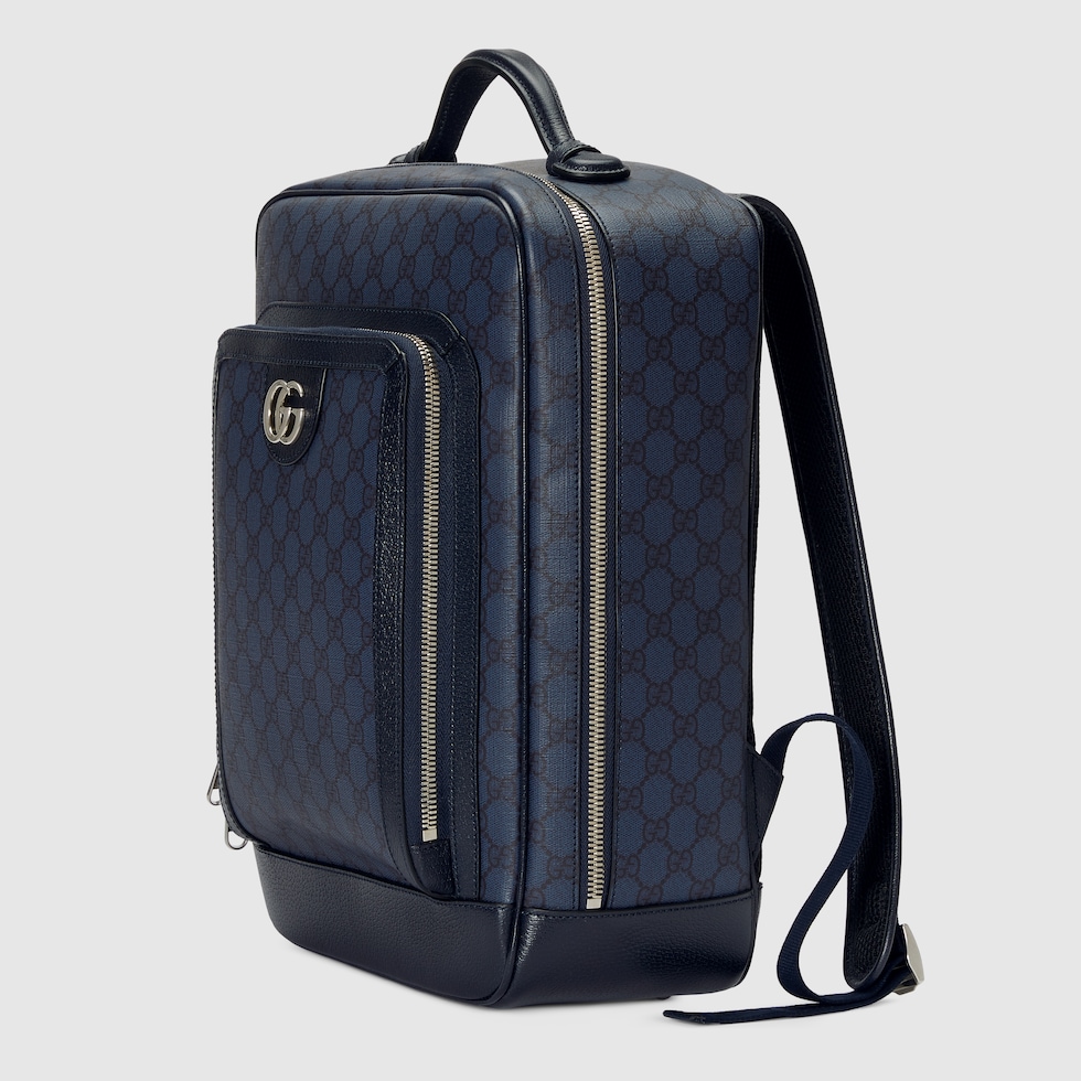 Ophidia medium backpack in blue and black Supreme | GUCCI® 香港