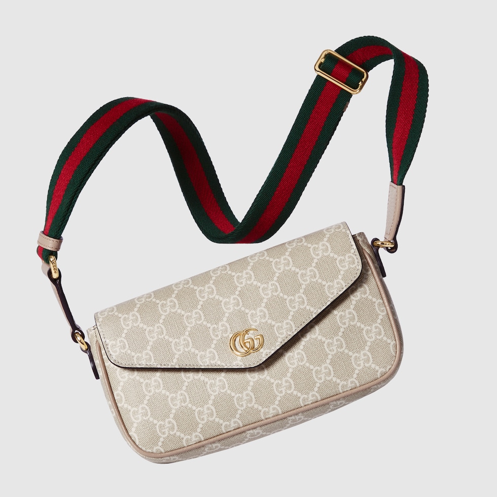 Ophidia pochette in beige and oatmeal Supreme | GUCCI® UK