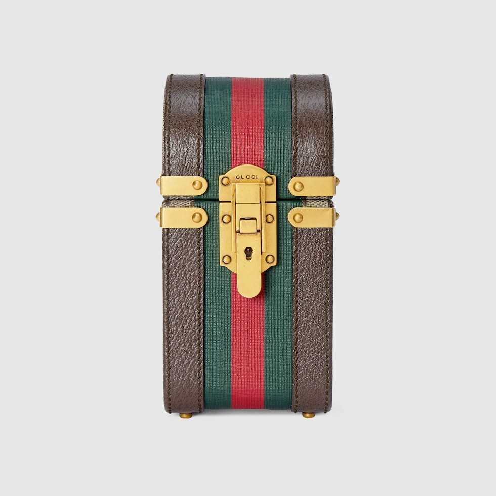 Gucci Savoy perfume case in beige and ebony GG Supreme | GUCCI® 香港