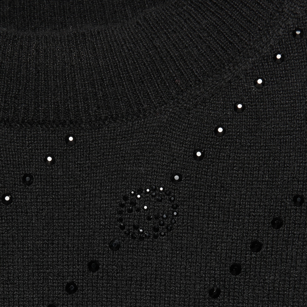 Cashmere jumper with Interlocking G in black | GUCCI® UK