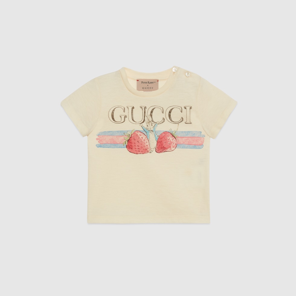เสื้อยืด Peter Rabbit™ x Gucci T-shirt inสีขาวนวล | GUCCI® TH