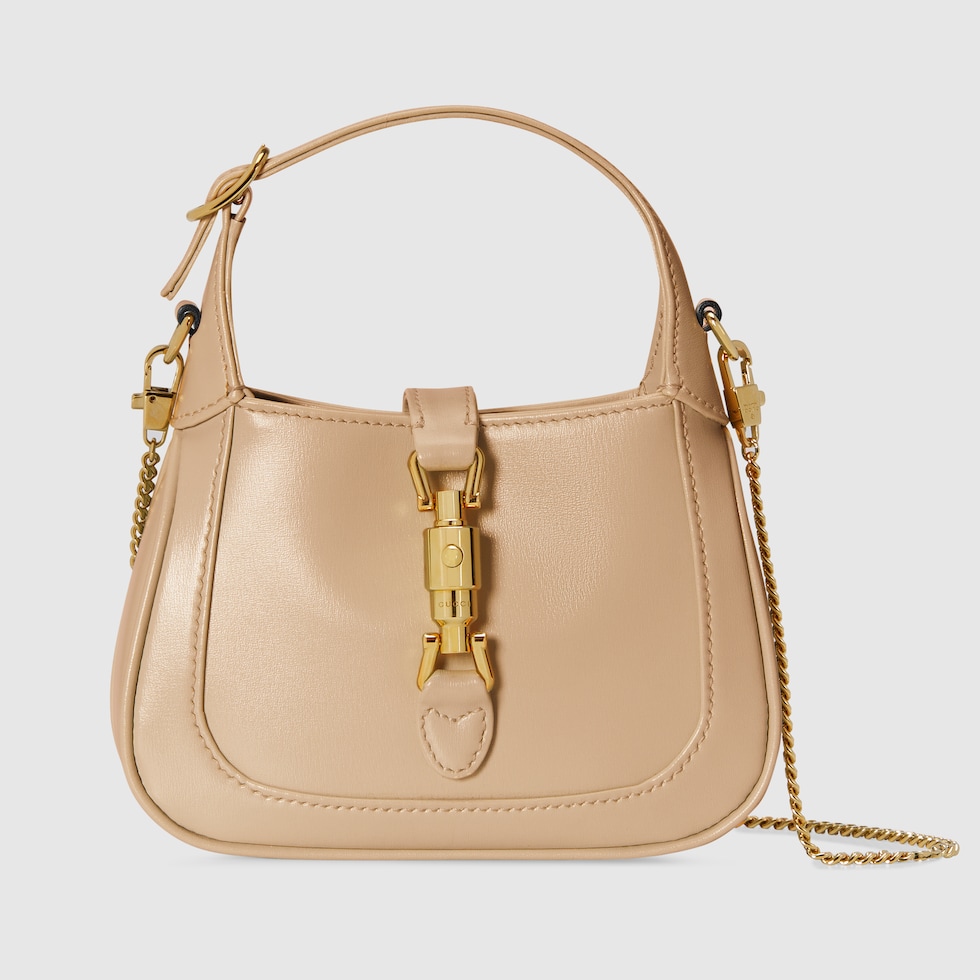 Gucci Jackie 1961 nano bag in light beige leather | GUCCI® SG