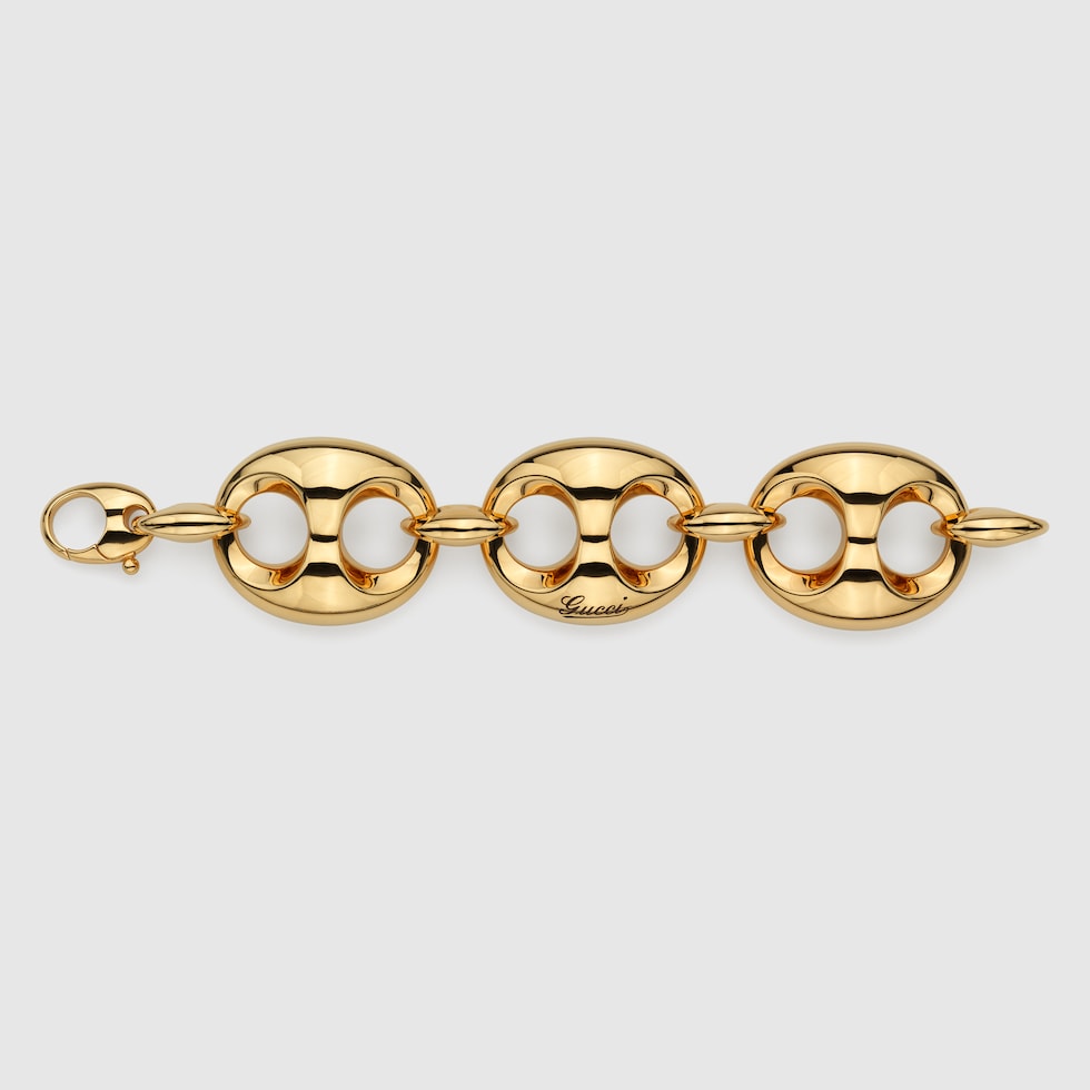 Gucci Marina Chain bracelet in gold-toned metal | GUCCI® US
