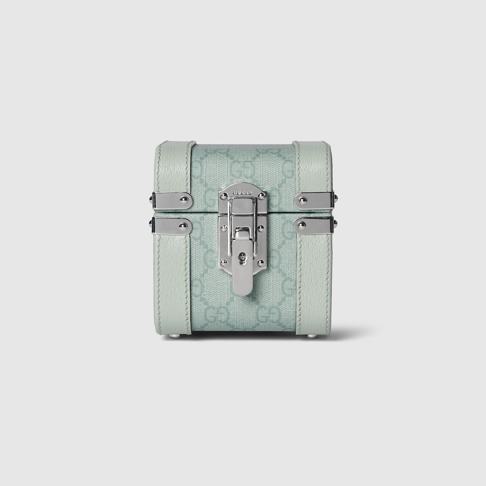 Ophidia small beauty case in pale green GG Supreme | GUCCI® ZA