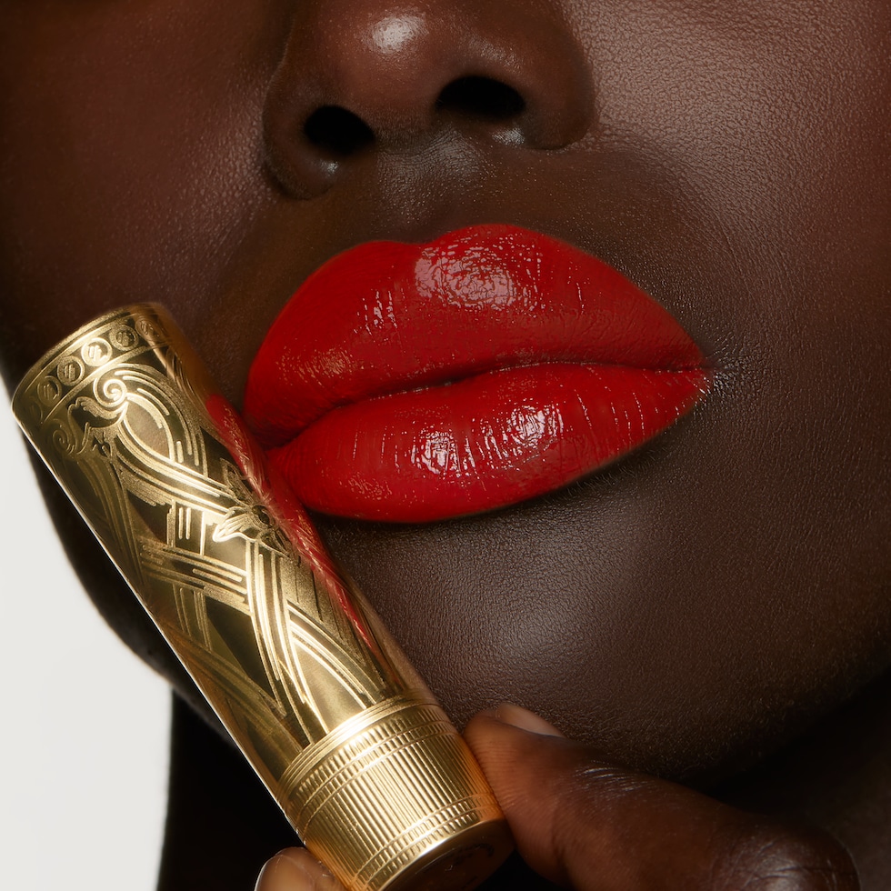 25* Goldie Red, rossetto Rouge à Lèvres Satin in 25* Goldie Red | GUCCI® IT