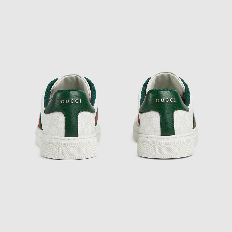 Women's Gucci Ace sneaker with Web in white GG Supreme | GUCCI® PT