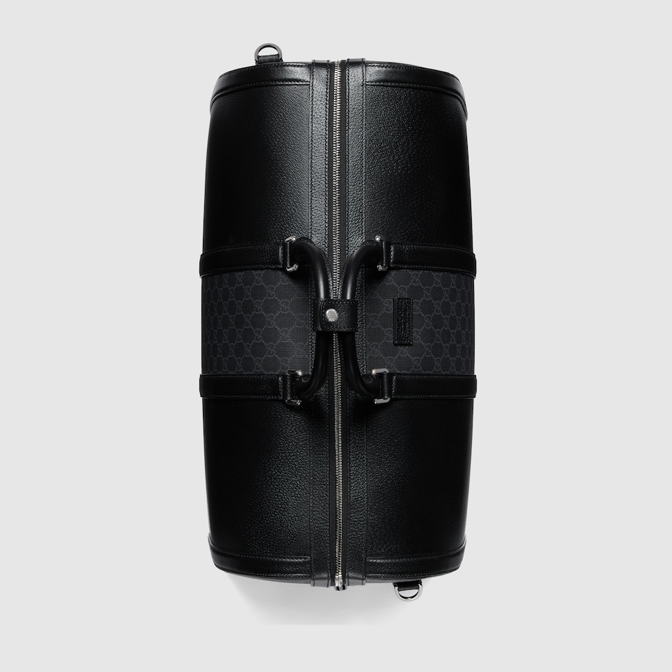 GG Supreme large duffle bag in black GG Supreme | GUCCI® AE