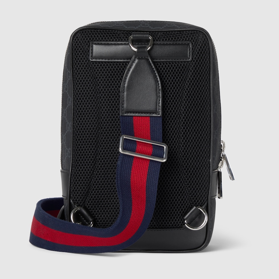 GG Black small slingbag in black GG Supreme | GUCCI® US
