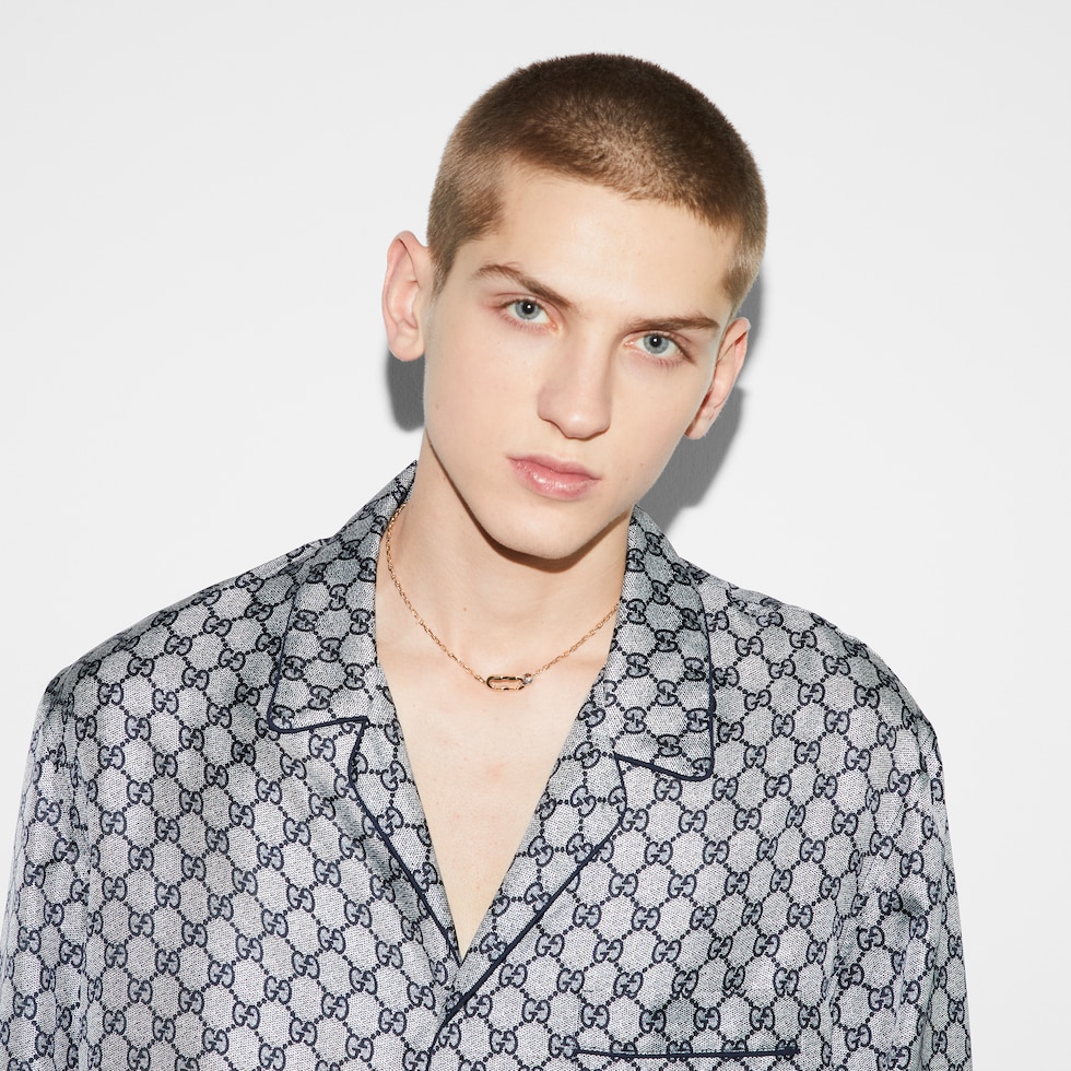 Gucci Link to Love chain necklace in 18k rose gold | GUCCI® NL