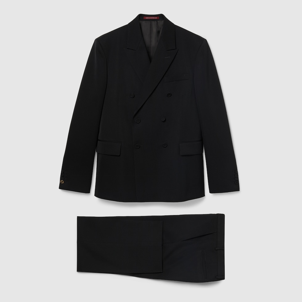 Wool suit in black | GUCCI® UK