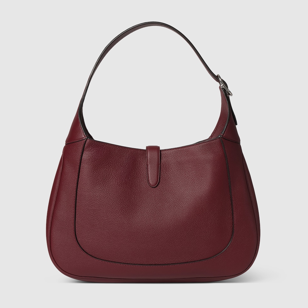 QA ®غوتشي |‎Jackie large shoulder bag in Rosso Ancora red leather