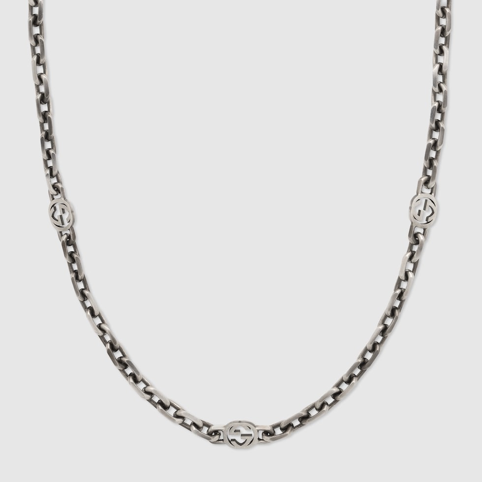 Collier Gucci Interlocking en argent | GUCCI® FR