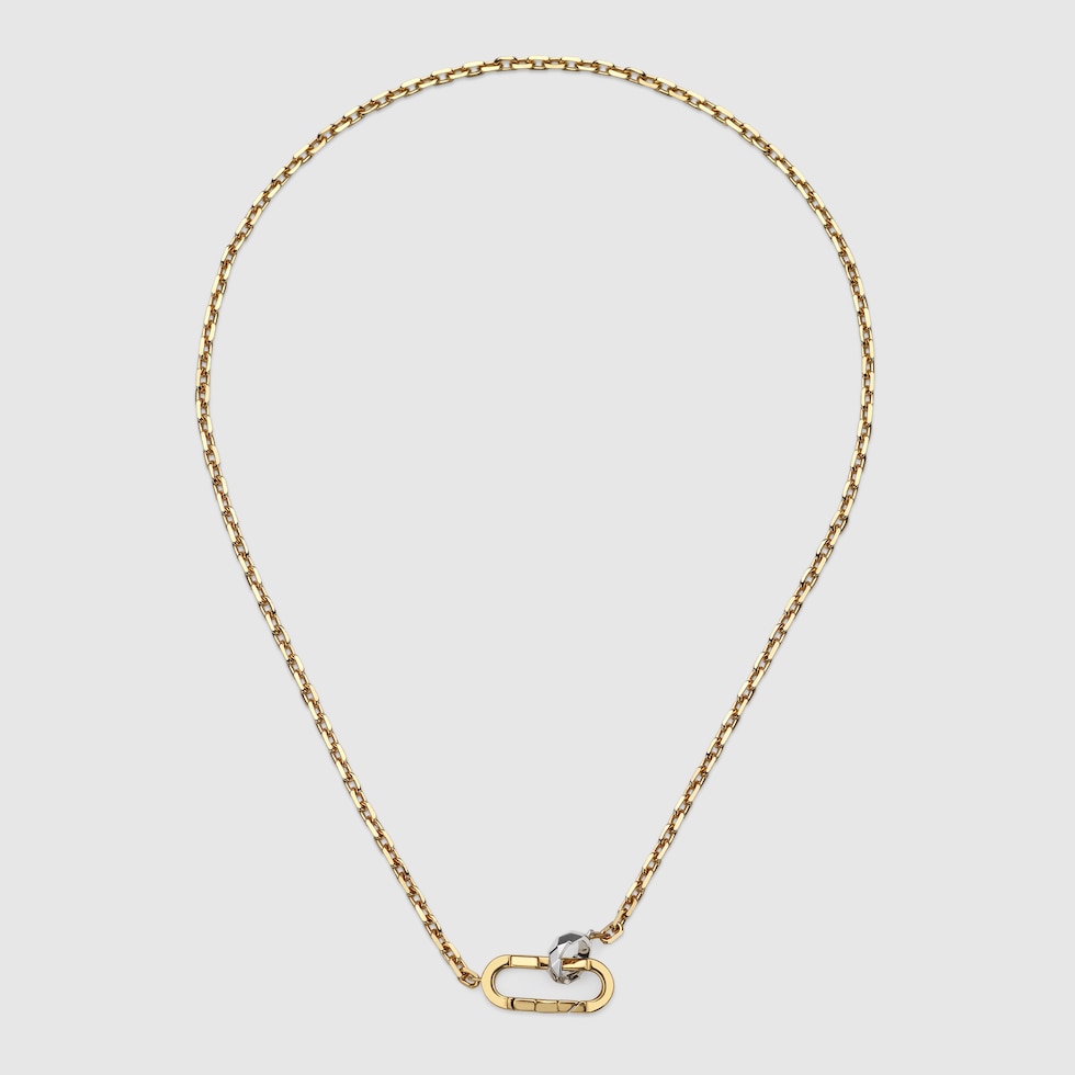Gucci Link to Love 18k chain necklace in 18k yellow gold | GUCCI® NL