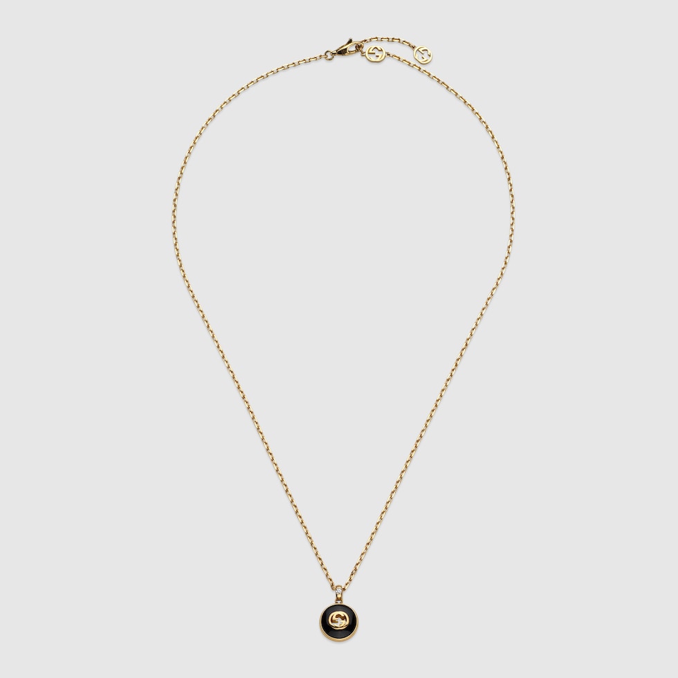 Gucci Interlocking 18k chain necklace in 18k yellow gold | GUCCI® US