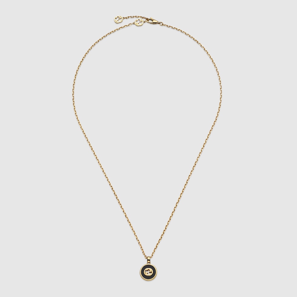 Gucci Interlocking 18k chain necklace in 18k yellow gold | GUCCI® US