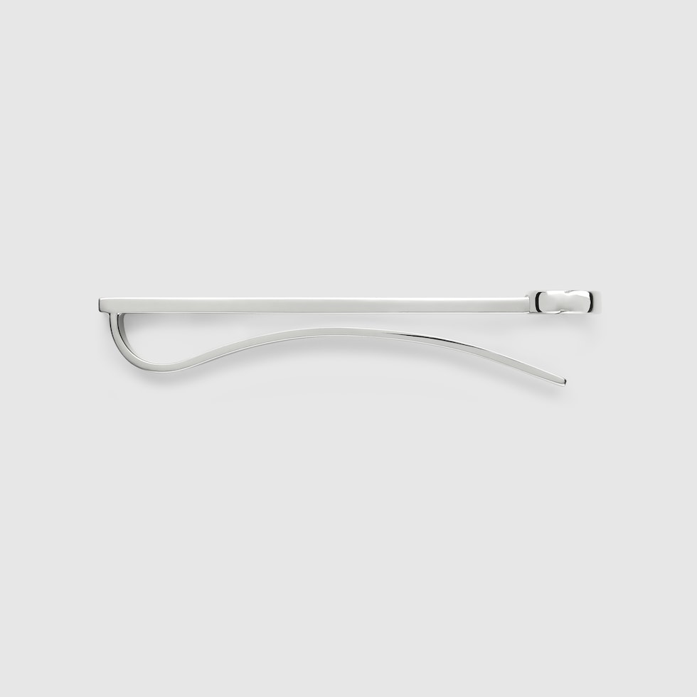 Gucci Interlocking tie bar in 925 sterling silver | GUCCI® PT