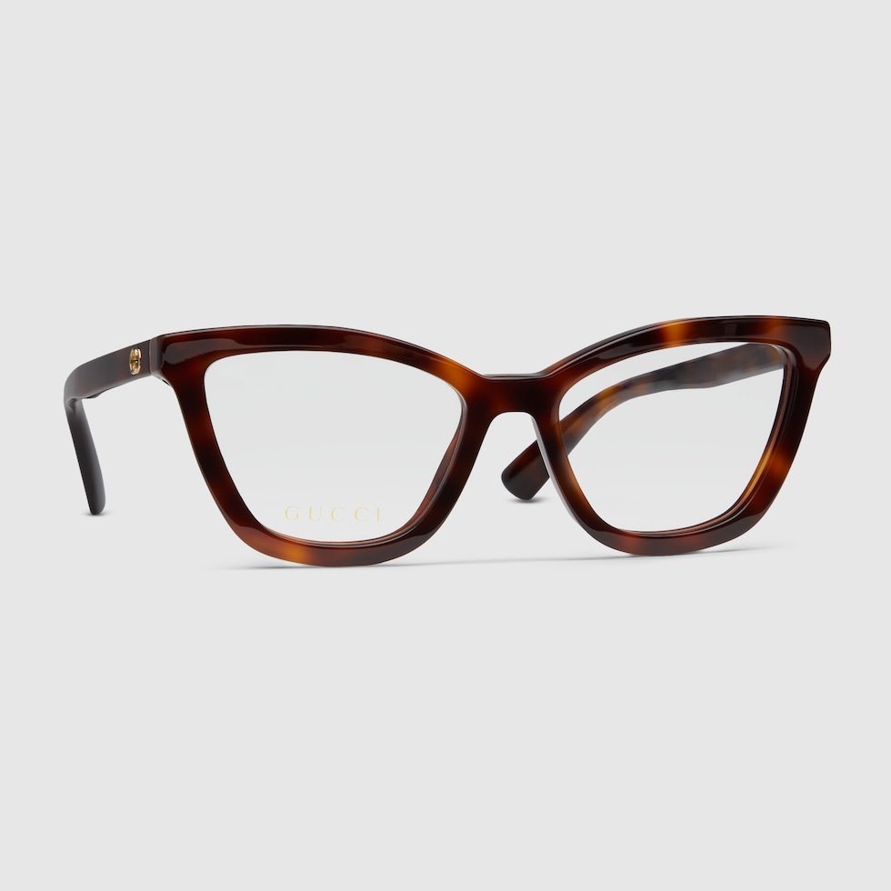 Cat eye optical frame in tortoiseshell | GUCCI® PT