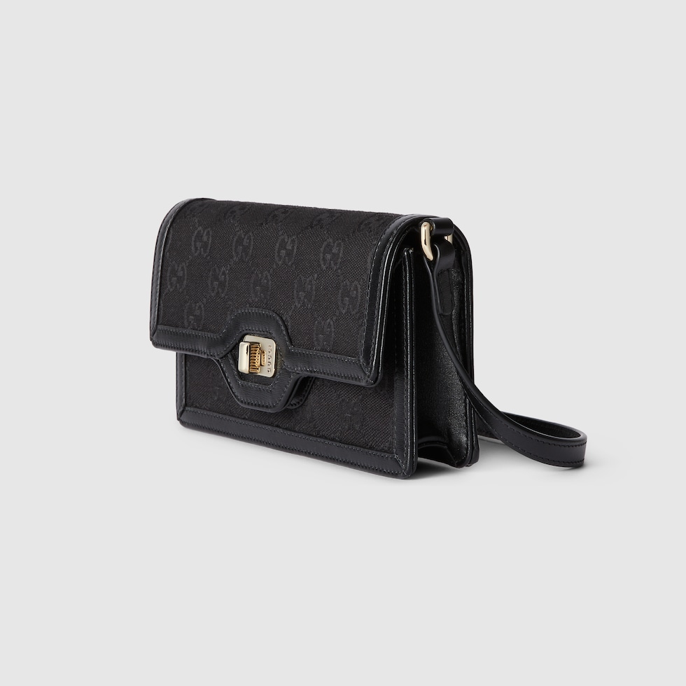 Gucci Luce mini shoulder bag in black Original GG canvas | GUCCI® AE