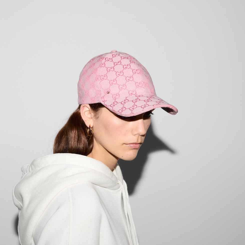 Casquette en toile GG en rose | GUCCI® FR