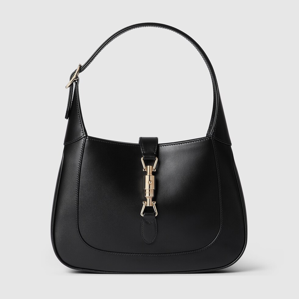 Gucci Jackie 1961 small shoulder bag in black leather | GUCCI® TR
