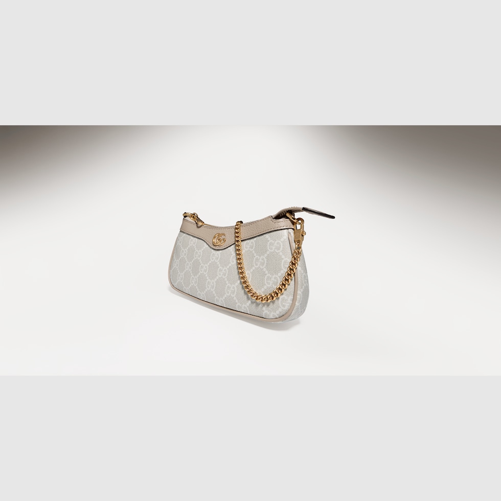 Ophidia mini bag in beige and white Supreme | GUCCI® US