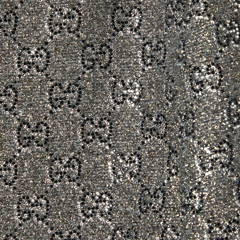 Embroidered GG wool tweed jacket in grey | GUCCI® PT