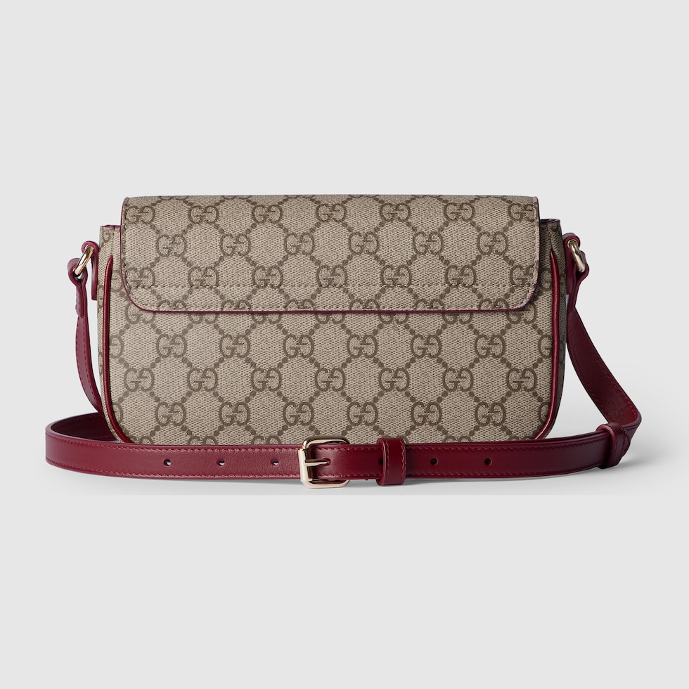 Ophidia pochette in beige and dark brown fabric | GUCCI® US Ophidia pochette in beige and dark brown fabric | GUCCI® US
