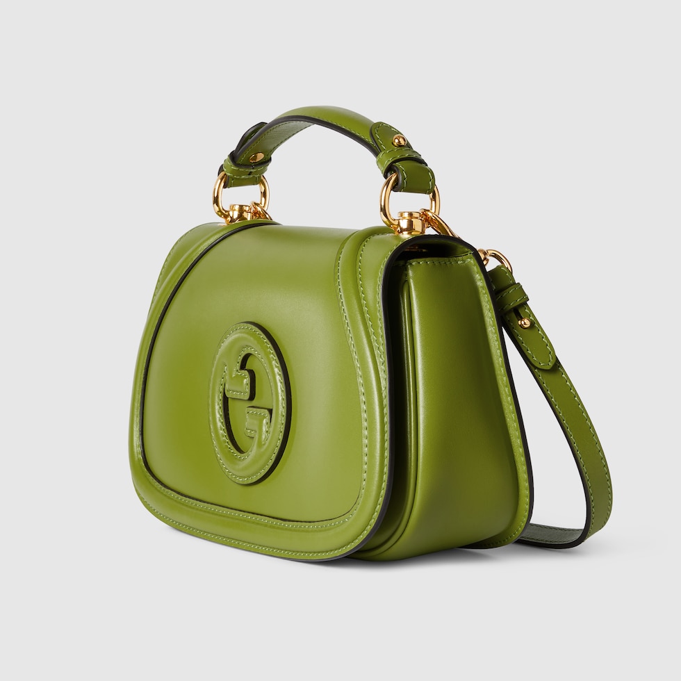 Gucci Blondie small top handle bag in green leather | GUCCI® BG